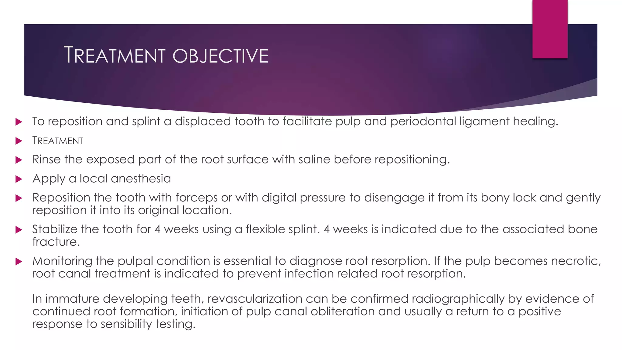 Luxation tooth injuries | PPTX