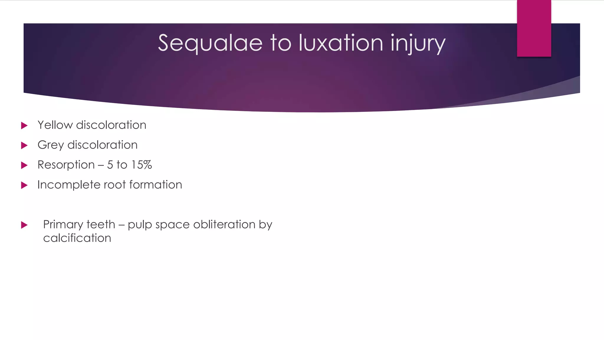 Luxation tooth injuries | PPTX