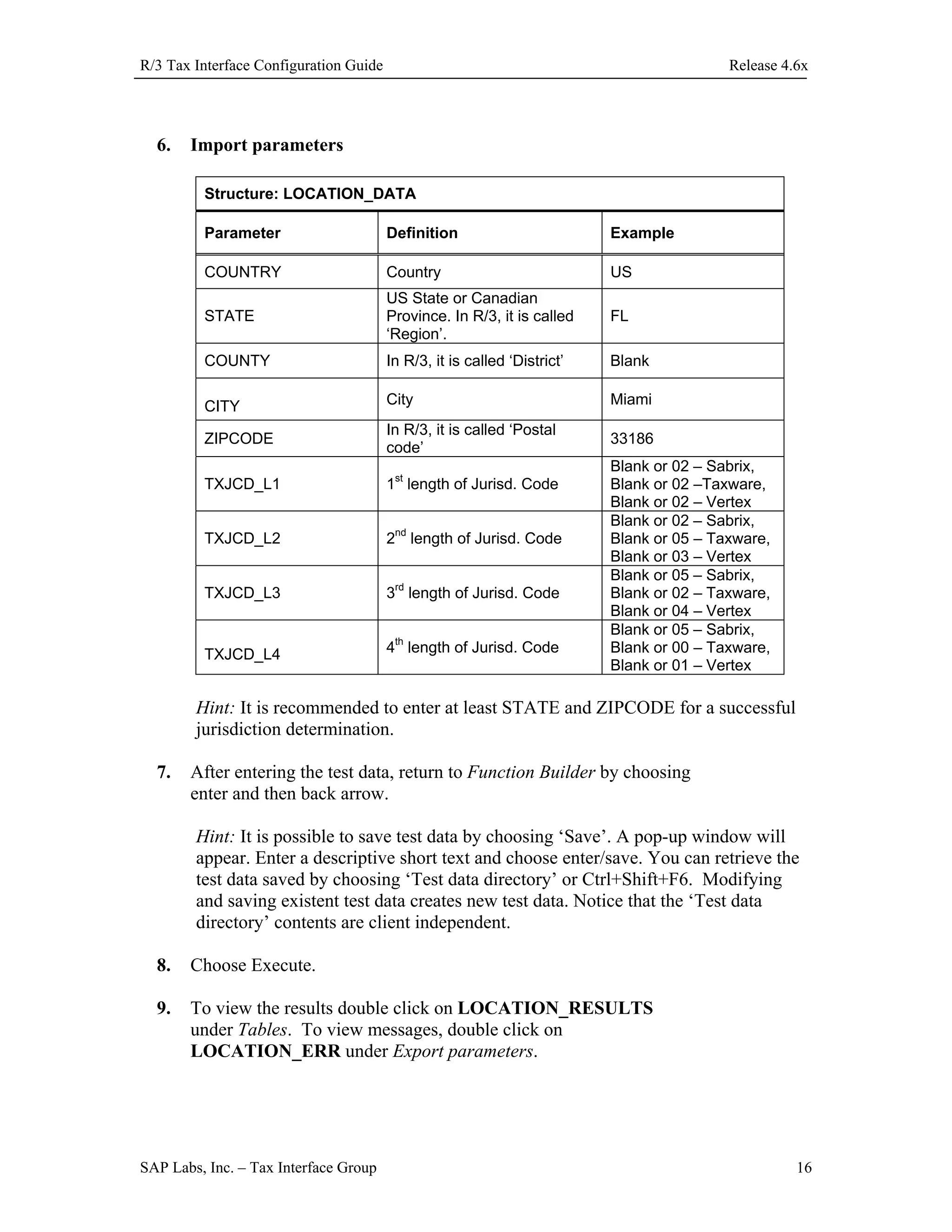 R3 tax interface configuration guide | PDF