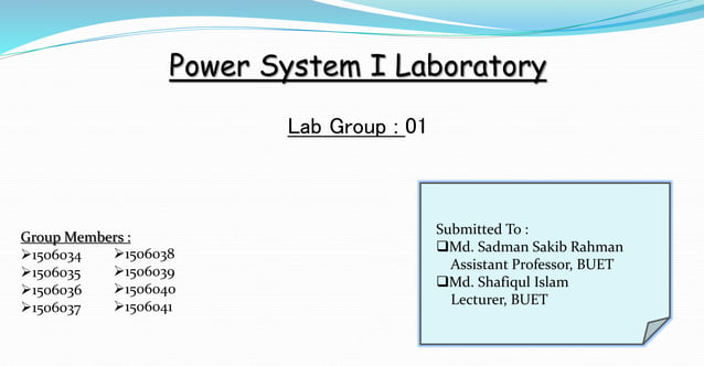 Power System I Lab Report On Hvdc Analysis Ppt