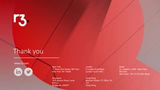 DevDay: Writing a Secure CorDapp, (almost) Everything You Didn't Know You Needed To, R3 | PPT