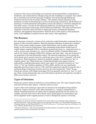 CRS Report: An Overview of Air Quality Issues in Natural Gas Systems ...