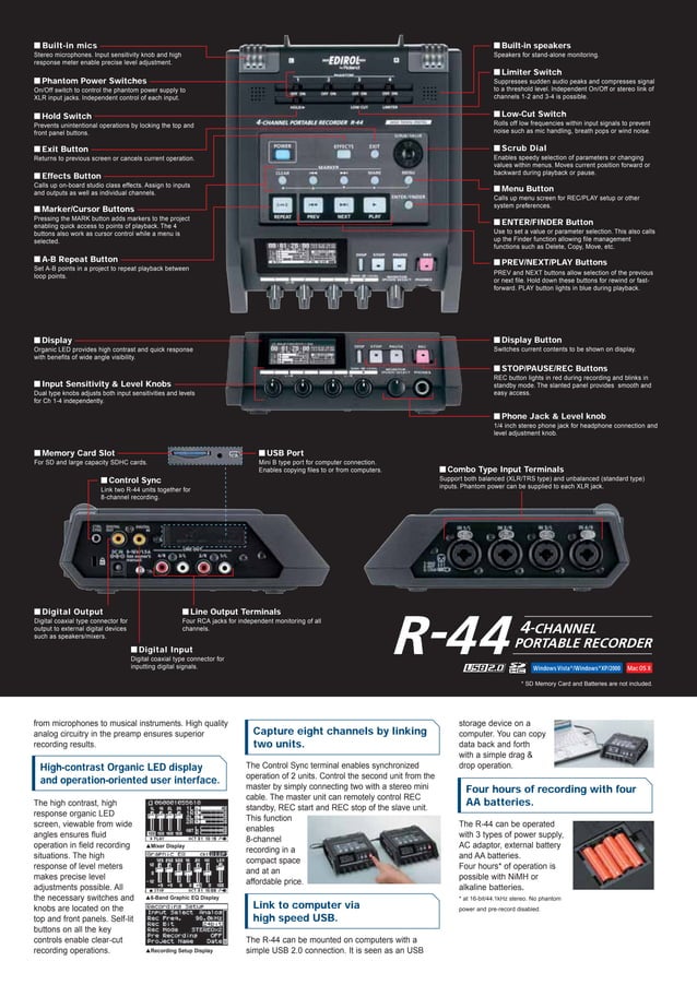 Roland R44 R-44 brochure | PDF