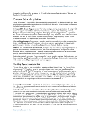 Generative Artificial Intelligence and Data Privacy: A Primer | PDF