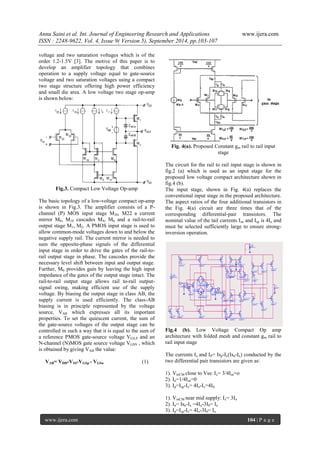 Design of a Sample and Hold Circuit using Rail to Rail Low Voltage ...