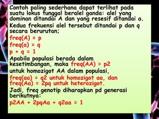 genetika populasi power point | PPTX