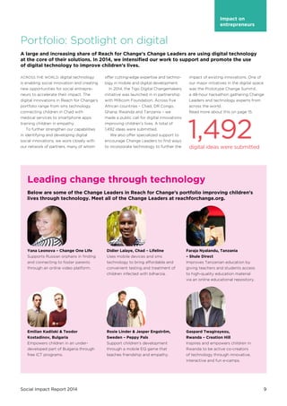 Reach for Change Social Impact Report 2014 | PDF