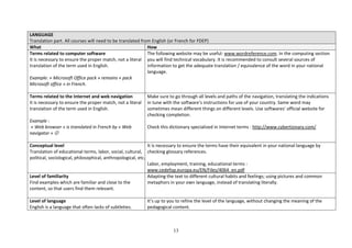 Practical guideline transculturation of modules | PDF