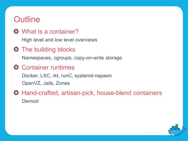 Cgroups, namespaces and beyond: what are containers made from? | PPT