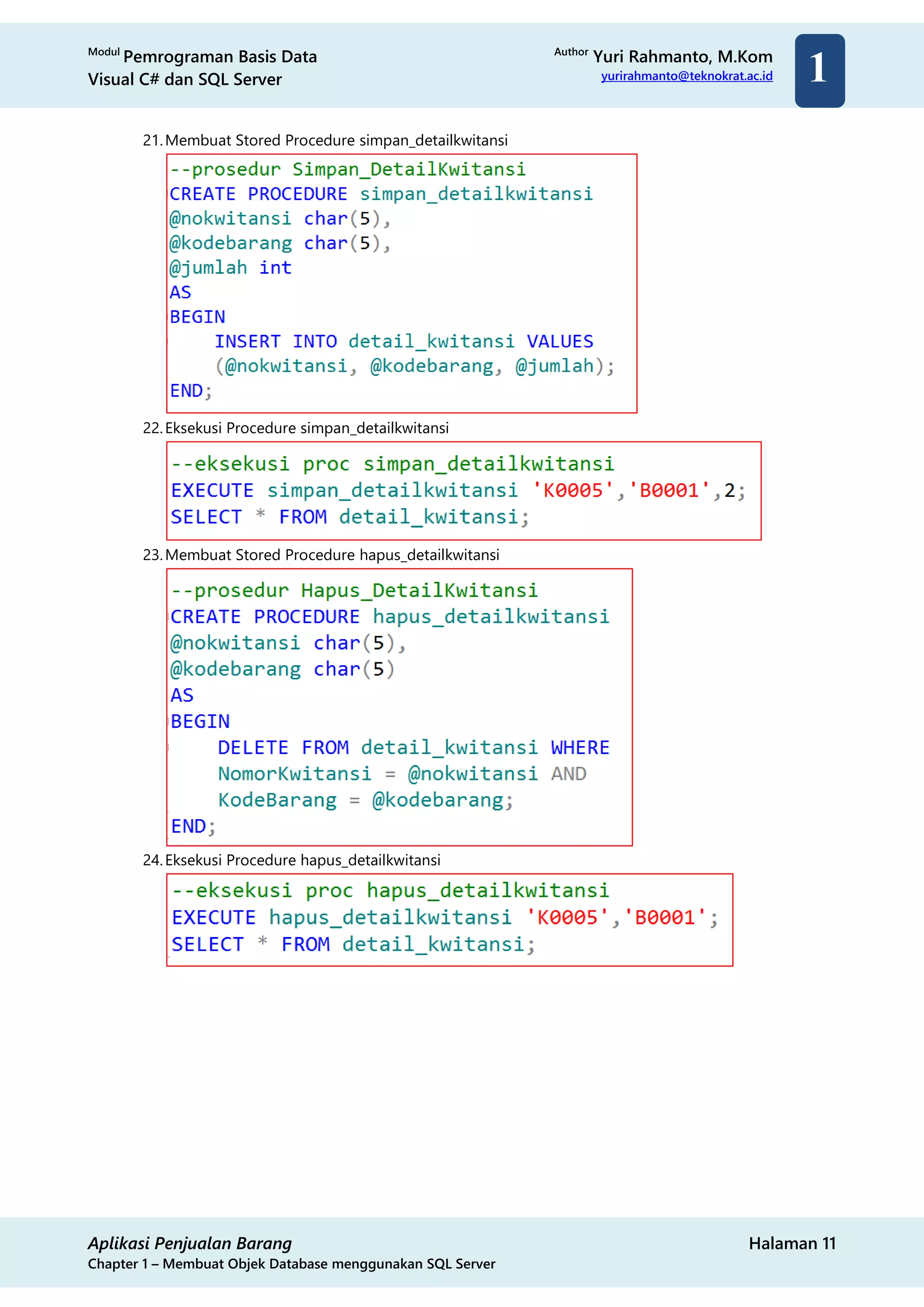 Chapter 01 - Pembuatan Database | PDF