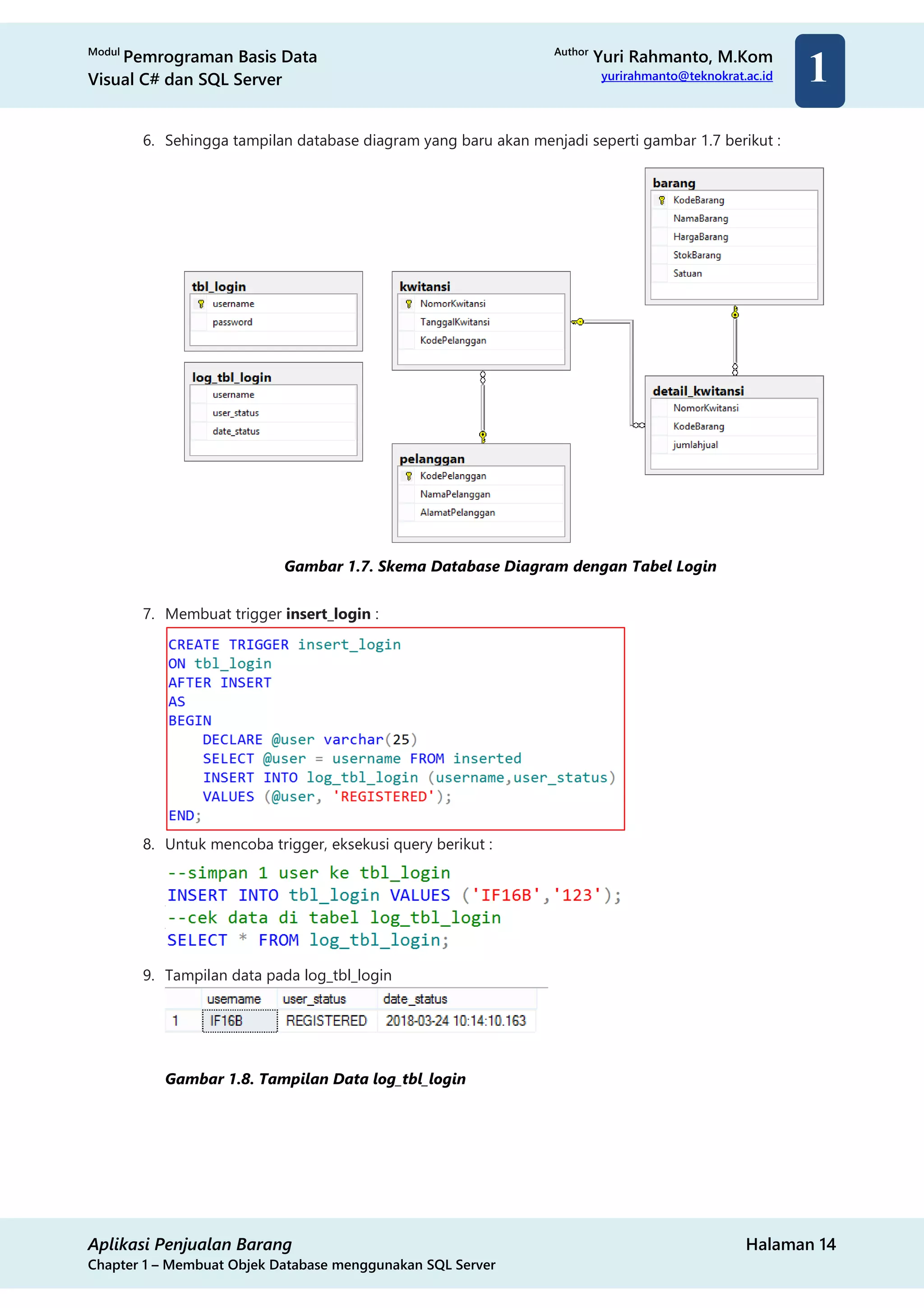 Chapter 01 - Pembuatan Database | PDF