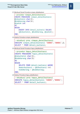 Chapter 01 - Pembuatan Database | PDF