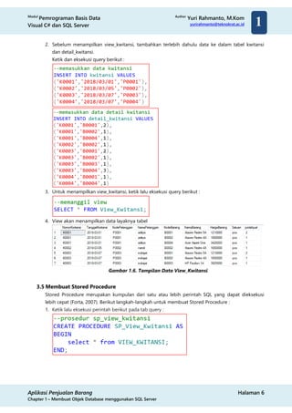 Chapter 01 - Pembuatan Database | PDF
