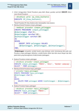 Chapter 01 - Pembuatan Database | PDF