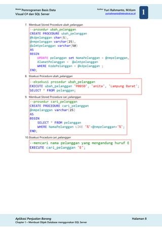 Chapter 01 - Pembuatan Database | PDF