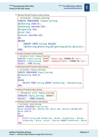 Chapter 01 - Pembuatan Database | PDF