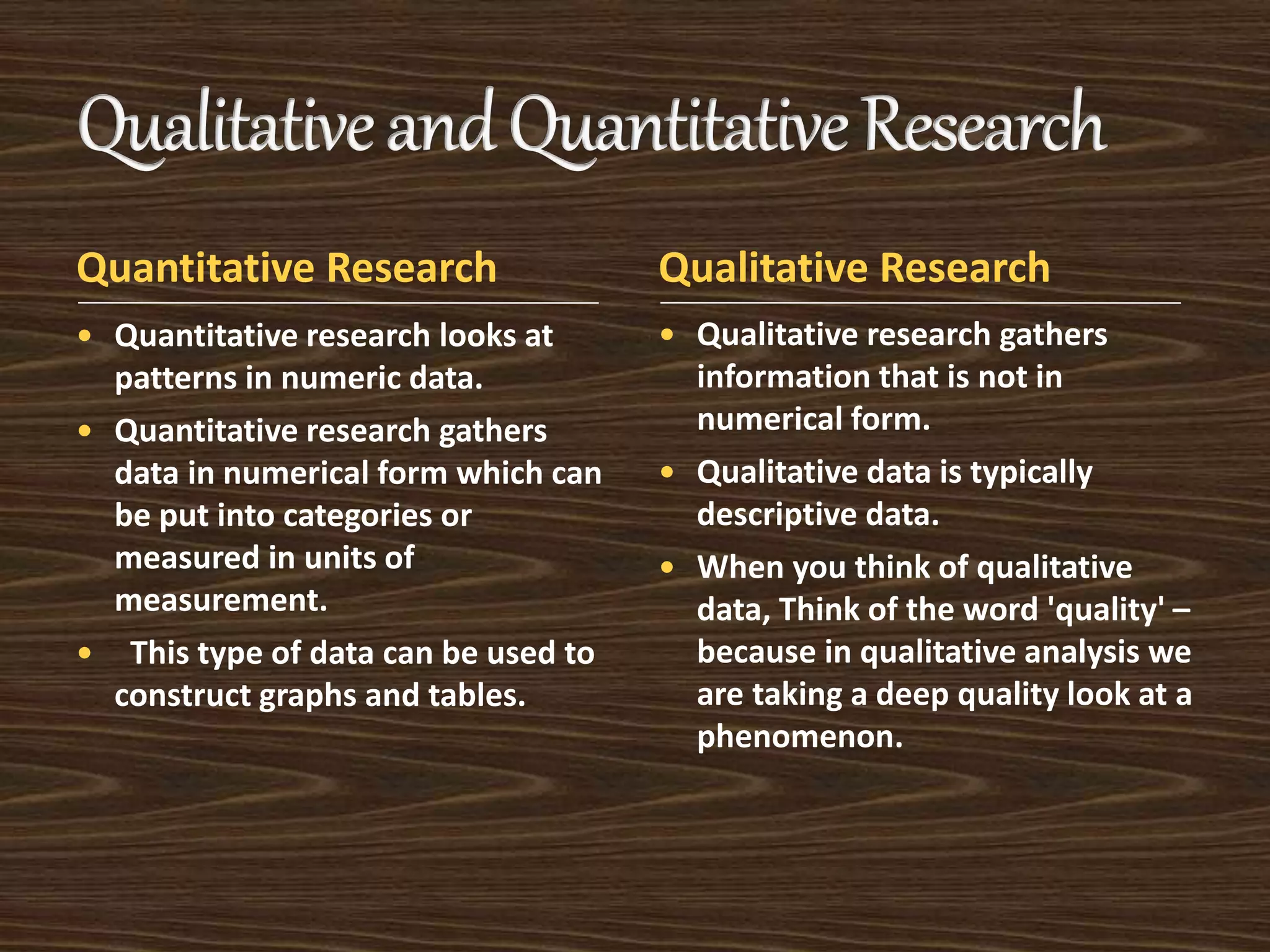Quantitative and Qualitative Research | PPTX