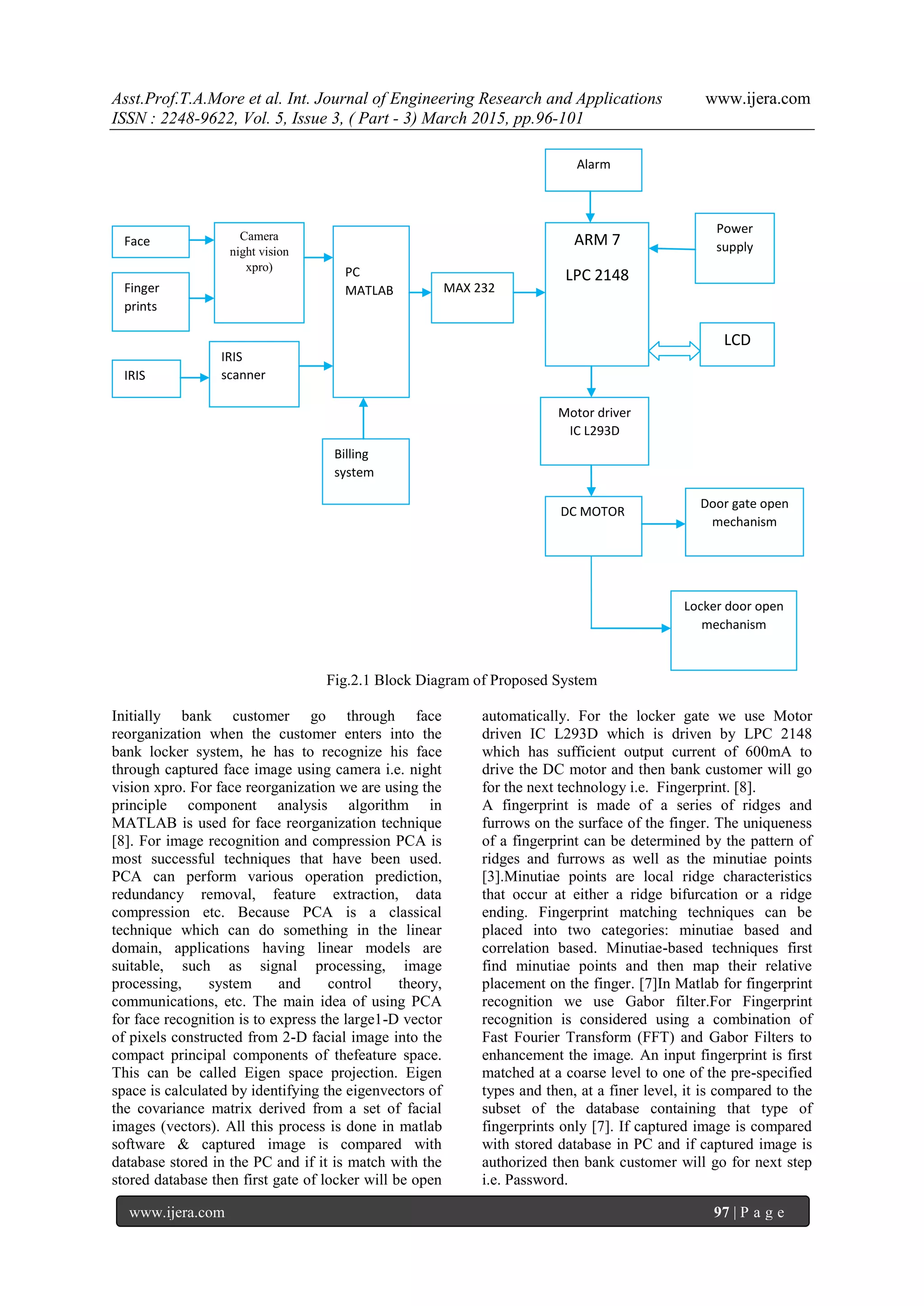 Smart Bank Locker Access System Using Iris ,Fingerprints,Face Recognization Along With Password ...