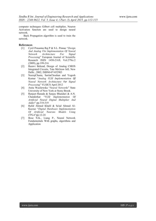 Implementing Neural Networks Using VLSI for Image Processing (compression) | PDF