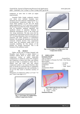 CFD Based Investigation on Effects of Compression Surface At Fighter ...