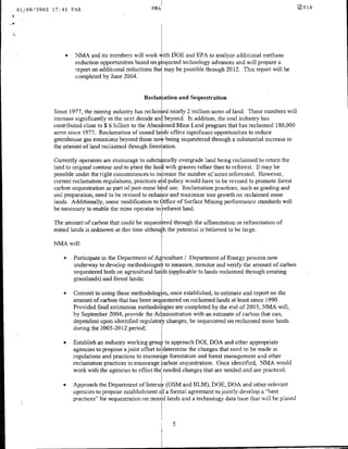 Letter from National Mining Association 1.6.03