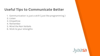 Communication for ‘nerds’ | PPT