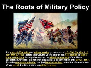 R6. adventism and military service mark pasion | PPTX