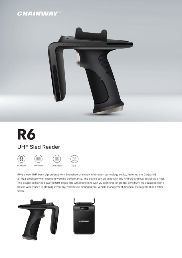 R6 UHF RFID Sled Reader | PDF