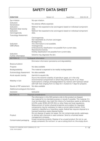 R600a msds | PDF
