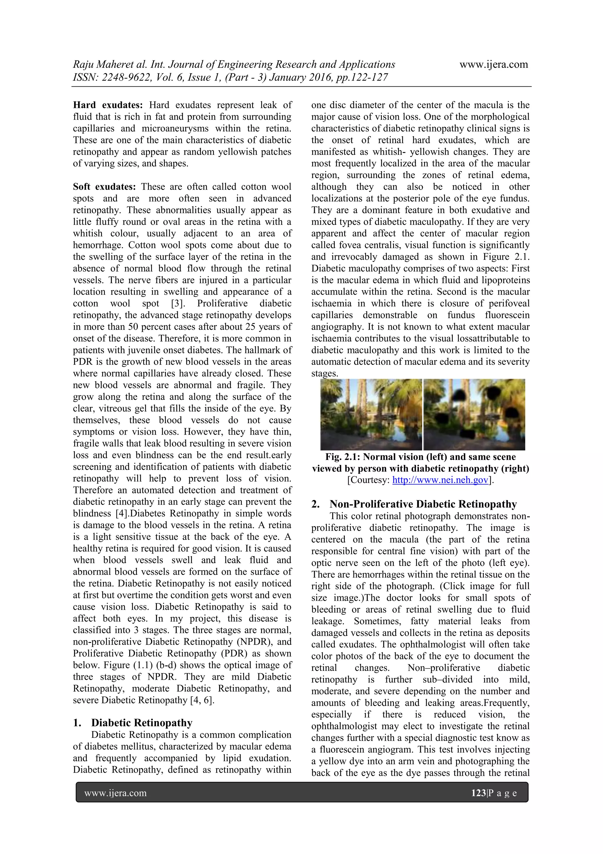 Automatic detection Non-proliferative Diabetic Retinopathy using image processing techniques | PDF