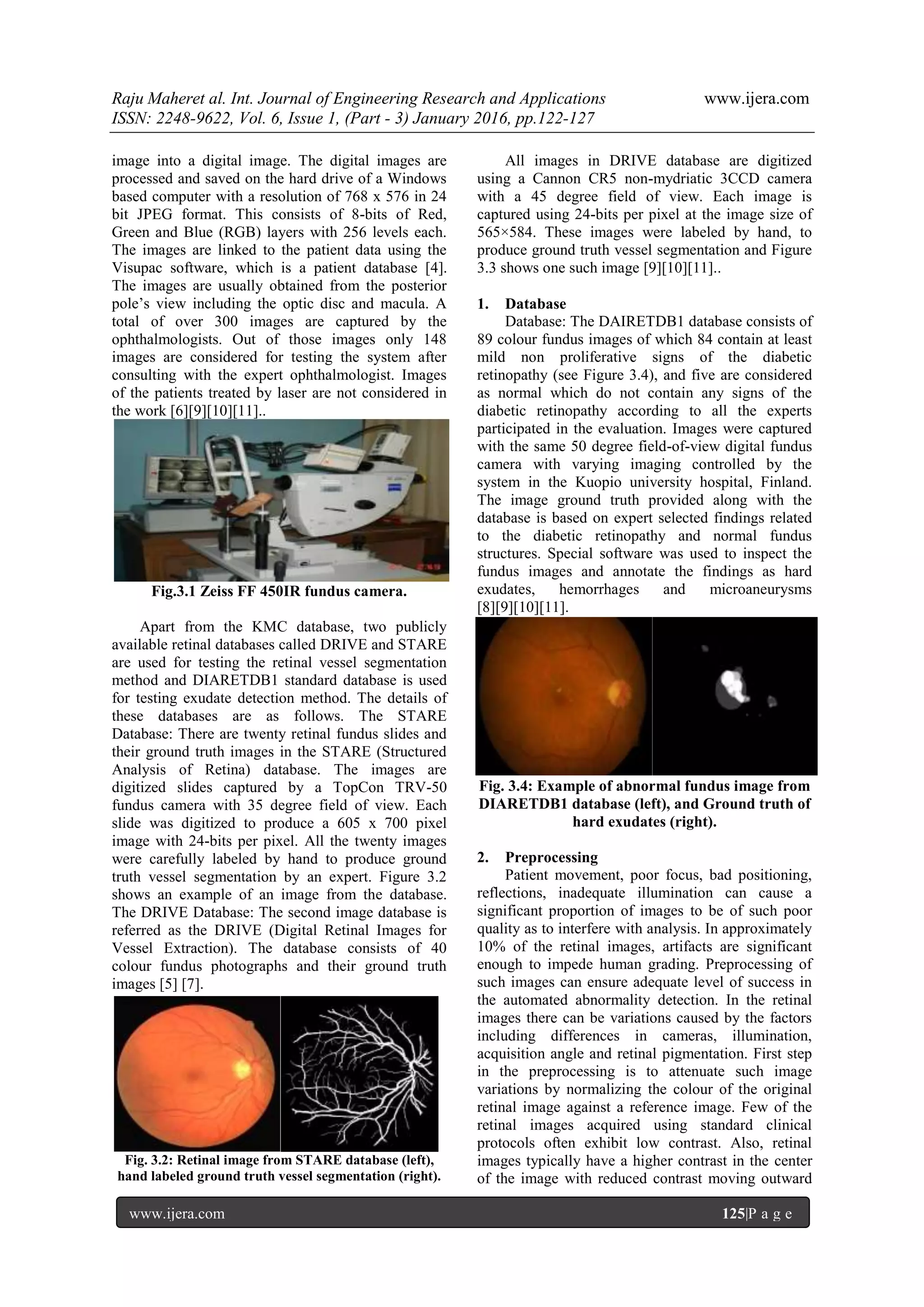 Automatic detection Non-proliferative Diabetic Retinopathy using image processing techniques | PDF