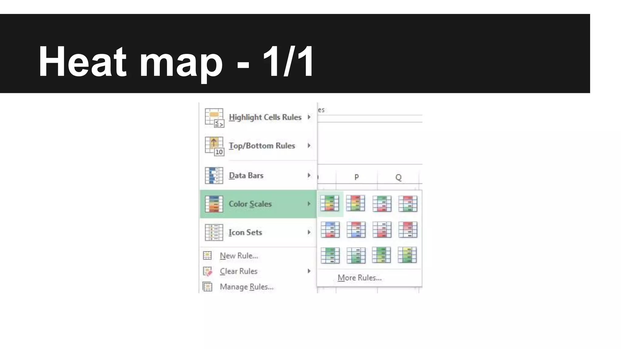 Conditional formatting - Excel | PPTX