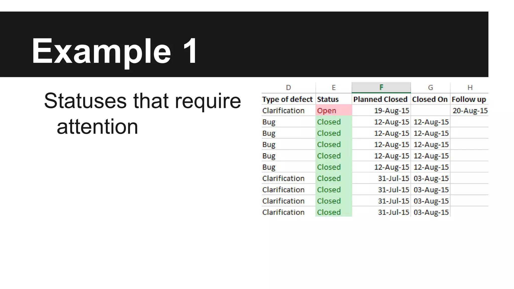 Conditional formatting - Excel | PPTX