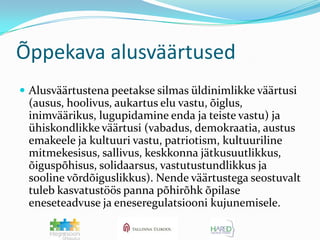 Uue õppekava üldosa | PPTX