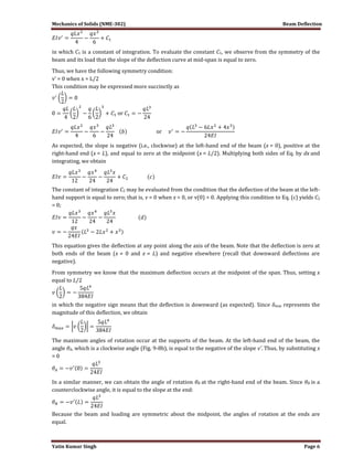 Beam deflection gere | PDF