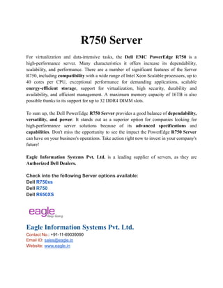 R750 Server | PDF