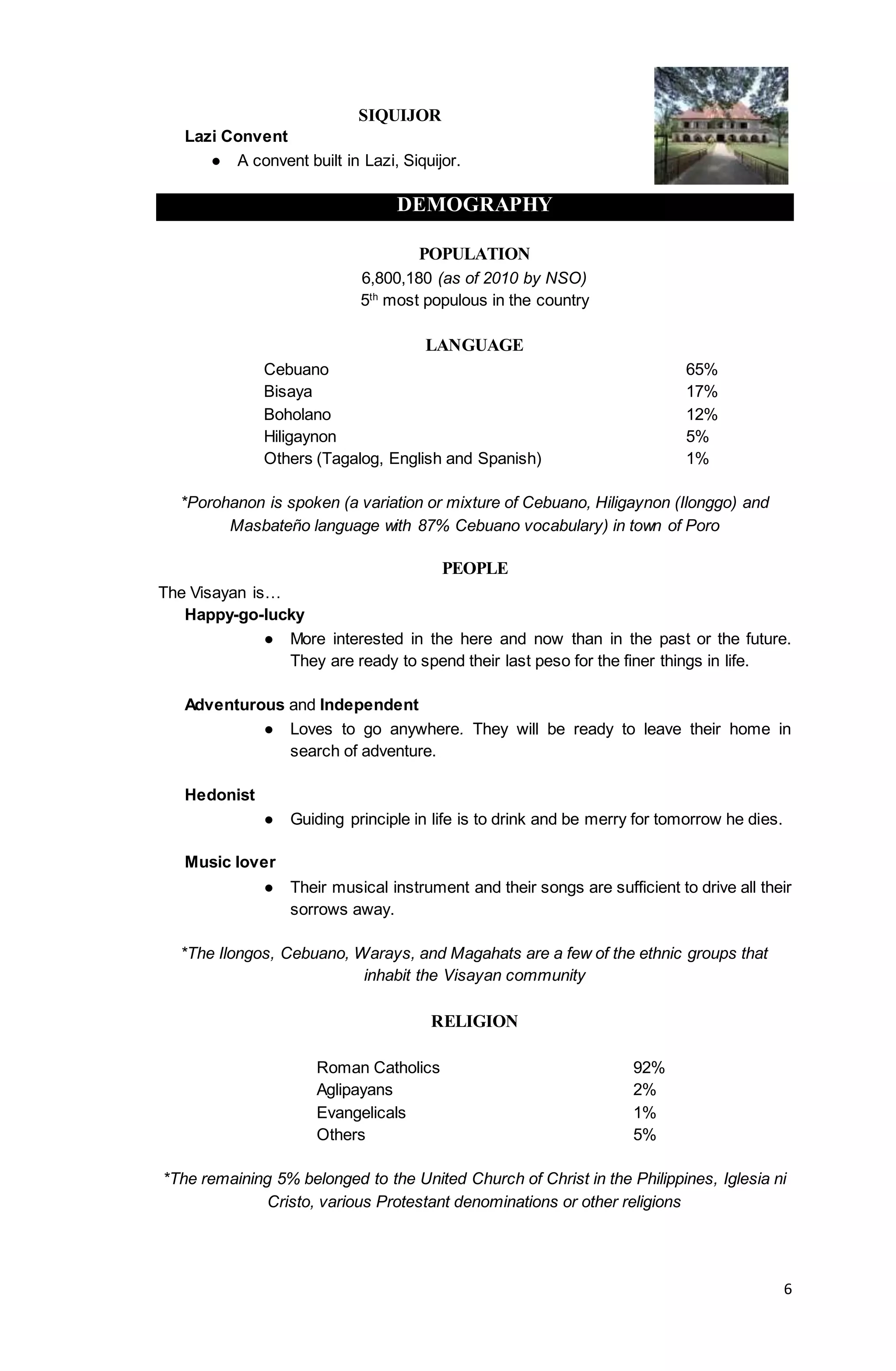 Central Visayas | DOCX