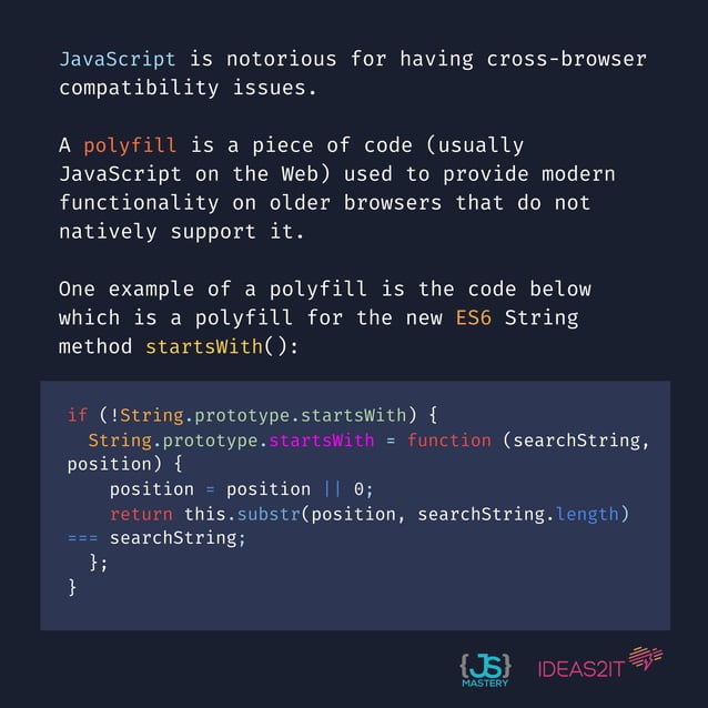 Pollyfills in JavaScript | PDF