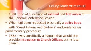 R8. the road to form a church manual | PPTX