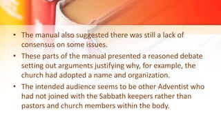 R8. the road to form a church manual | PPTX