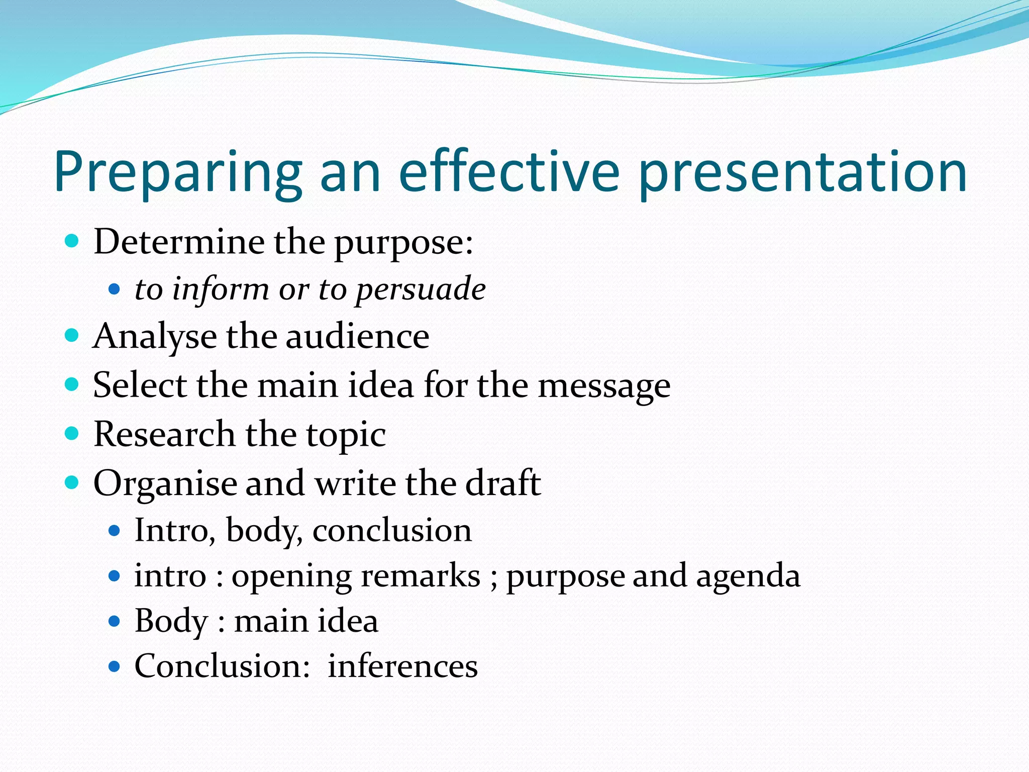 Strategies for effective oral presentations | PPTX
