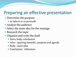 Strategies for effective oral presentations | PPTX