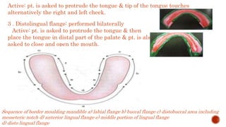 Border Moulding prosthodontics ppt | PPTX