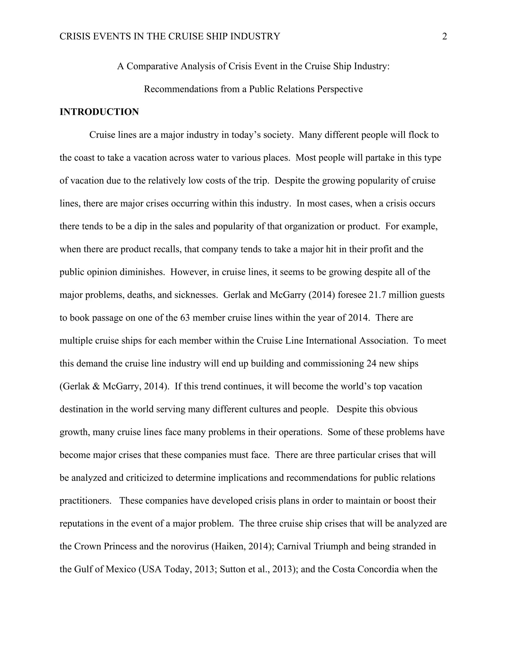 Cruise ship crisis_case_study | PDF