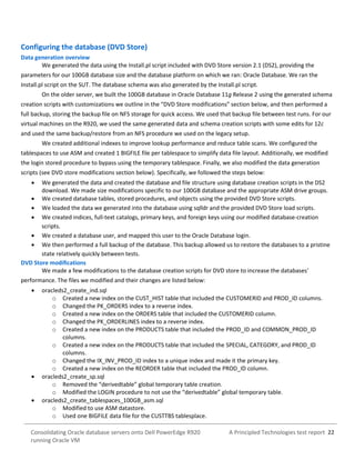 Consolidating Oracle database servers onto Dell PowerEdge R920 running ...