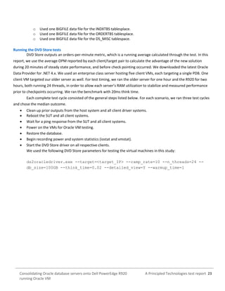 Consolidating Oracle database servers onto Dell PowerEdge R920 running ...