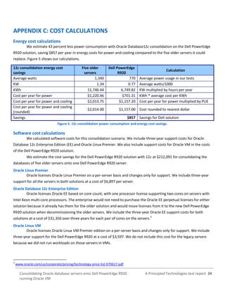 Consolidating Oracle database servers onto Dell PowerEdge R920 running ...