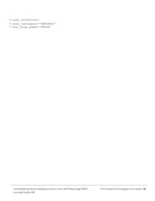 Consolidating Oracle database servers onto Dell PowerEdge R920 running ...
