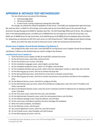 Consolidating Oracle database servers onto Dell PowerEdge R920 running ...