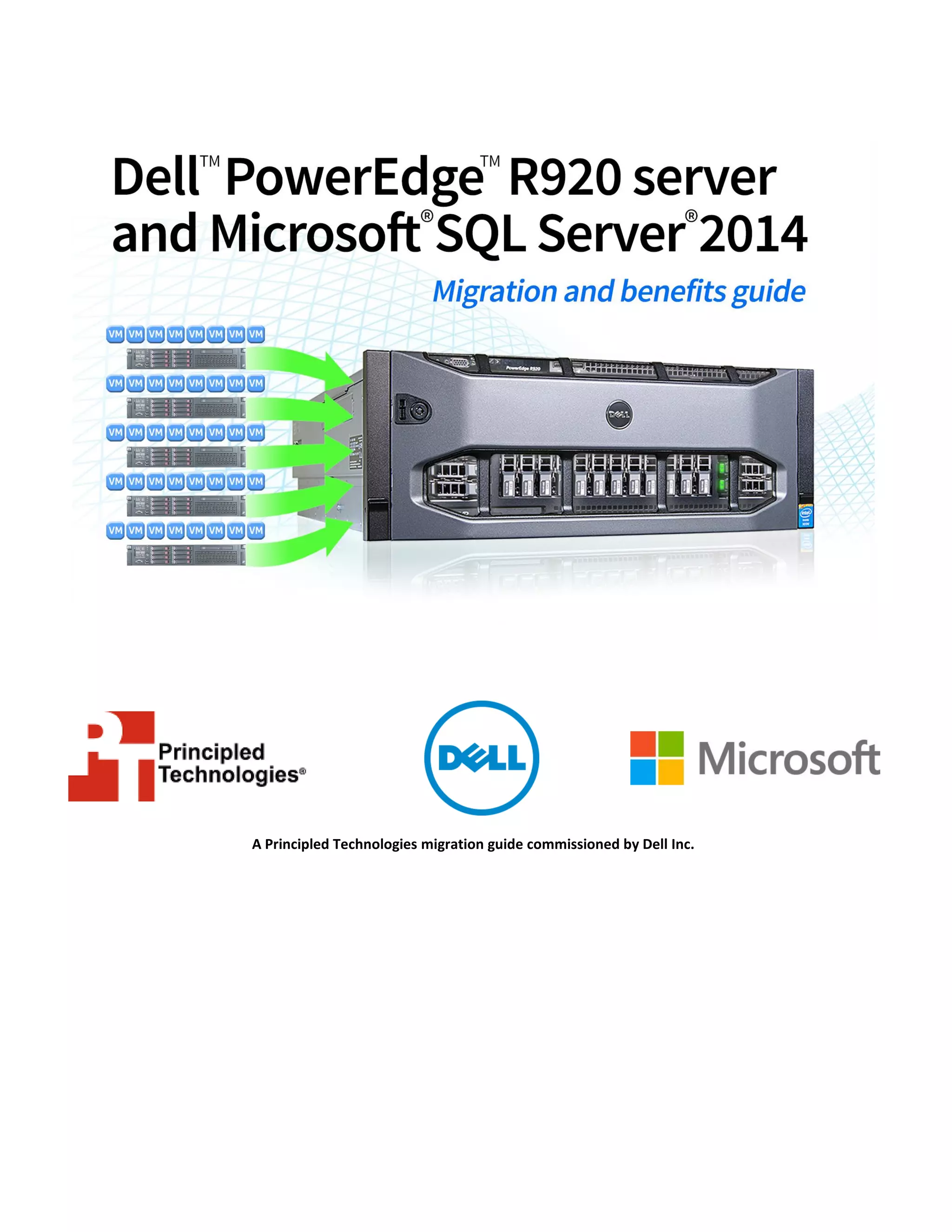 Dell PowerEdge R920 and Microsoft SQL Server 2014 Migration and ...